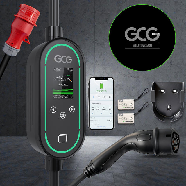 GCG MAX Mobil 11kW lader – inkl. taske og holder